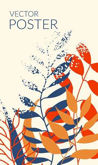 낙서 의 스타일에 컬러 잎과 자연 배경 텍스트가 있는 텍스트가 있는 포스터를 도트 포장 광고 축하 소셜 네트워크에 대한 현대적인 평면 디자인 벡터 0명에 대한 스톡 벡터