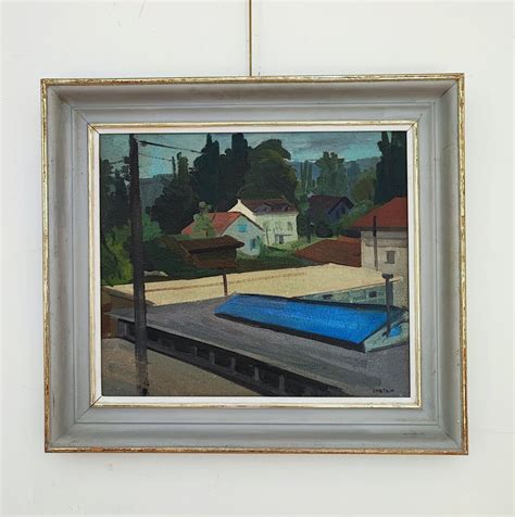Mady Epstein Vue Sur Les Toits Oil On Canvas Framed For Sale At Pamono