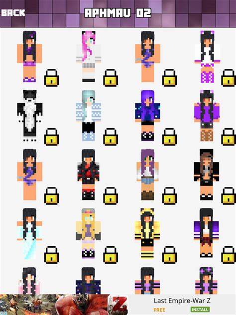 Aphmau Skins Free Mc Diaries Skin For Minecraft Pe By Phan Xuan Lam