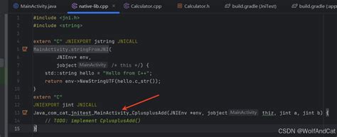 JNI实现Java调用C C 代码 将 java 部分代码移动到 jnitest 中 CSDN博客