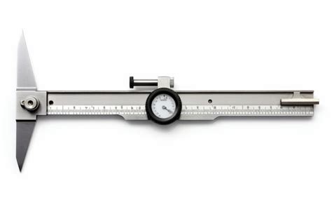 Premium Photo Precise Caliper With Side Dial For Accurate Measurements On A White Or Clear