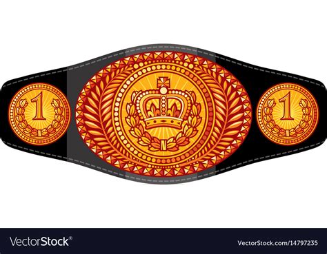 Champion Boxing Belt Royalty Free Vector Image