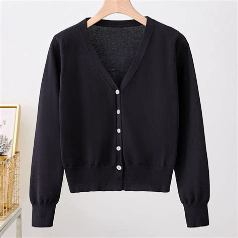 Sentmoon Fashion Cable Knit Sweaters For Women Oversized Long Sleeve V