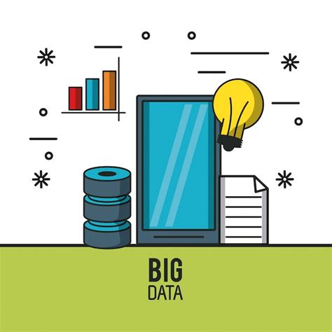 Premium Vector Big Data Technology Icon