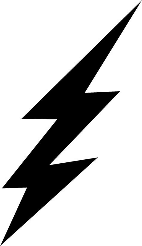 Retro Lightning Bolt Clipart Clip Art Library