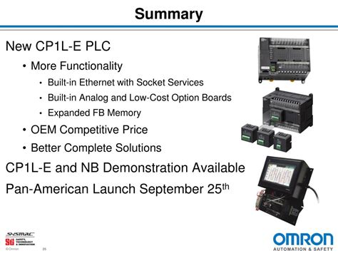 PPT Introducing The CP1L E Micro PLC Featuring Integrated Ethernet And Analog PowerPoint