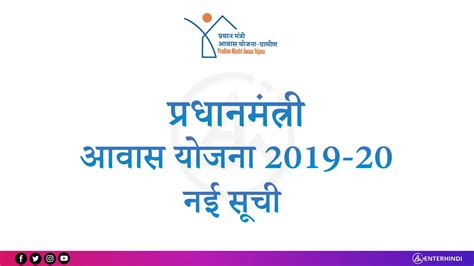 Pmay U Pmay G की नई सूची 2019 20 Enterhindi