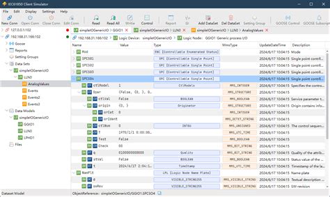 IEC61850 Client Simulator IEC61850 Client Simulator
