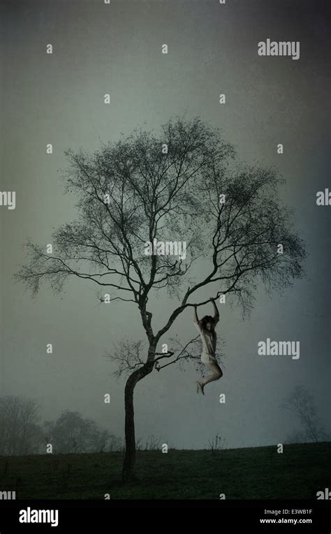 Girl Hanging Tree Hi Res Stock Photography And Images Alamy