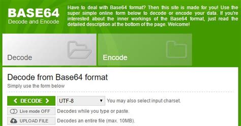 Decode From Base64 Or Encode To Base64 Here With Our Simple Online Tool Decoding Online