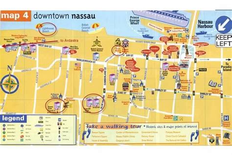 Map Of Popular Areas In Nassau Bahamas Map Nassau Cruise Critic