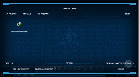 futuristic shortcut menu xwidget [ updated ] by adiim on deviantart