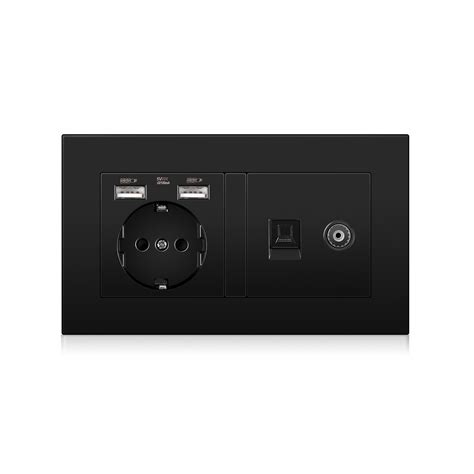 Germany Home Wall Power Socket With Diy Socket Rj4 Grandado
