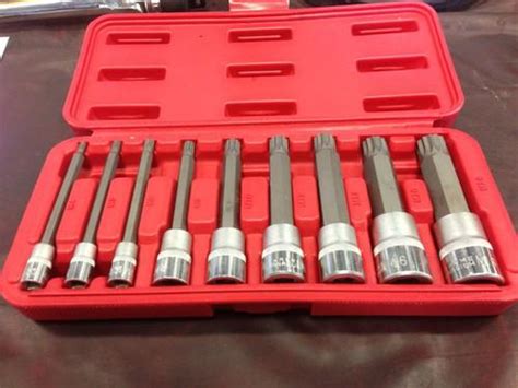 Find Sunex 9929 9 Piece Long Triple Square Bit Socket Set New In
