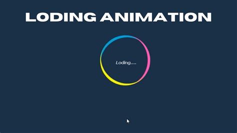 Make A 3 Colors Circle Loading Animation Bar With Only Css And Html