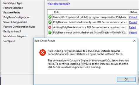 Resolving PolyBase Installation Errors in SQL Server 2016 - SELECT SIFISO