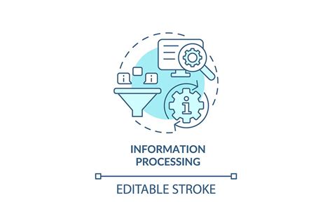 Information Processing Svg Icon Outline Icons ~ Creative Market