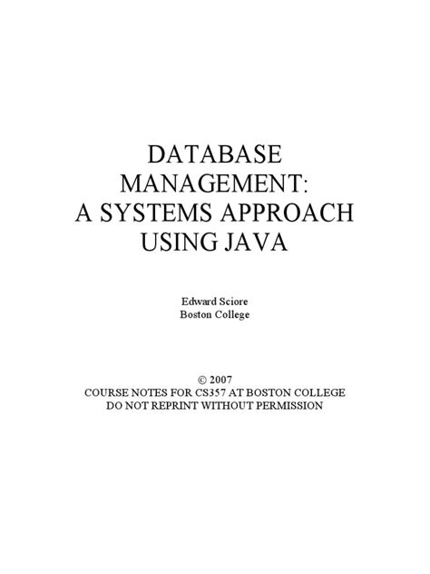 Database In Java Pdf Relational Database Relational Model