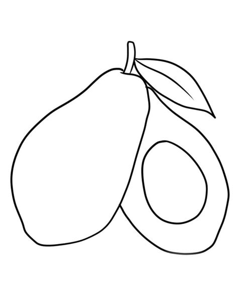 Desenhos De Abacate Para Colorir E Imprimir ColorirOnline