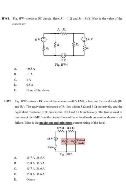 solved hw4 fig hw4 shows a dc circuit here r 1 q and