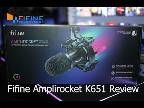 FIFINE USBダイナミックマイク AmpliRocket K651 By, 50% OFF