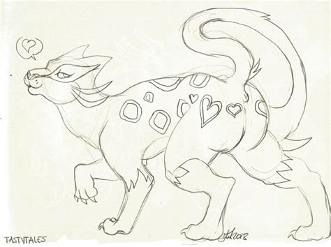 Rule 34 2018 Anus Feline Feral Liepard Monotreme Nelsonnoir Pencil Artwork Pokemon Pokemon