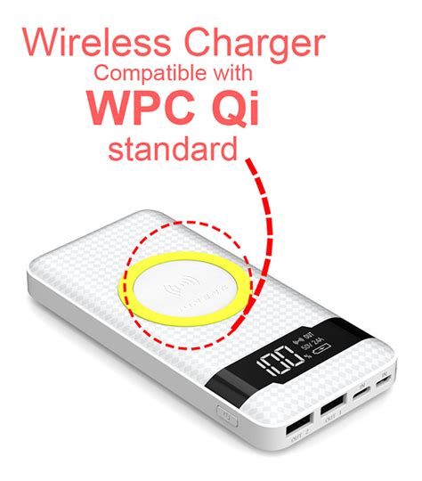 Pineng Pn Mah Qi Wireless Polymer Power Bank Black