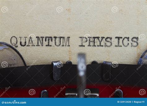 Quantum Word In Glass With Yellow Caustics Light Effect Royalty Free