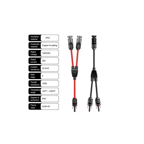Kit Conector Splitter Pentru Cabluri Solare Tip Y Conector MC I
