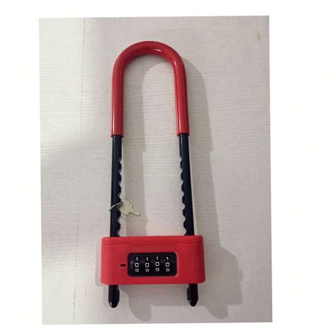 U Shaped Glass Door Password Lock 5 Digit Code Commercial Anti Theft