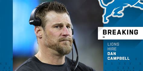 Dan Campbell Is The New Head Coach Of The Detroit Lions R Urinatingtree