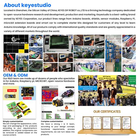 Keyestudio Electronic Parts DIY Project Starter Kit For Arduino OTTO Robot No D Body Printer