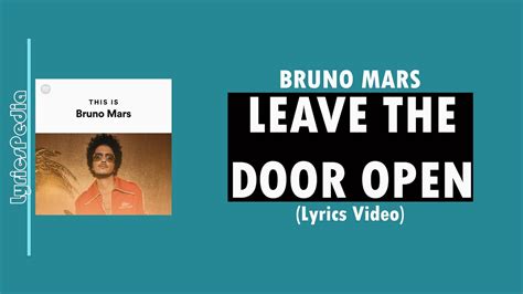 Leave The Door Open - Bruno Mars (Lyrics) Anderson Paak, Silk Sonic ...
