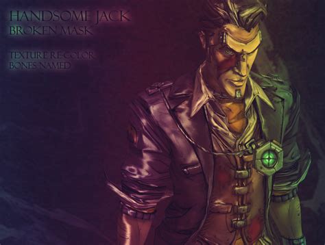 Broken Mask Handsome Jack Mod By A M B E R W O L F On Deviantart
