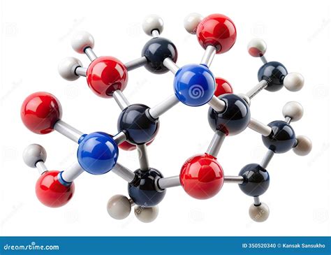 Detailed 3d Molecular Model Of Lactose Unveiling The Structure Of Milk