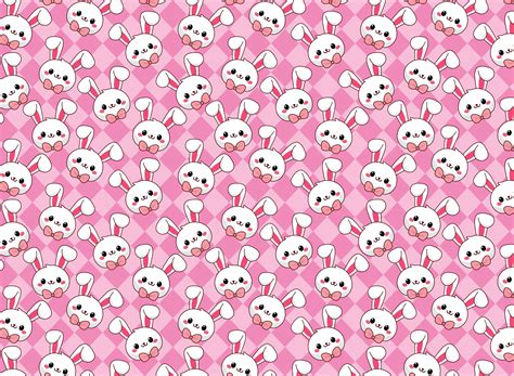 Cute Rabbit Pattern Vector For Backgrounds Textures Fabrics Paper
