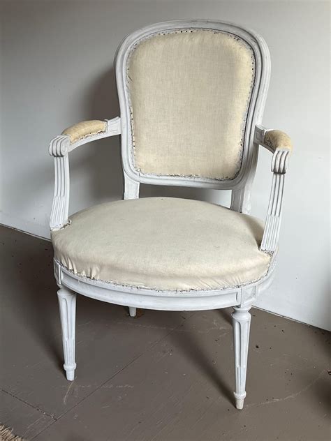 Set Of 6 Louis Xvi Fauteuils Signed “f Lapierre A Lyon” For Sale At
