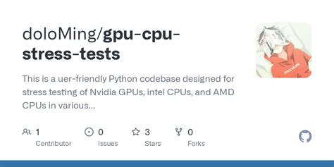 Github Doloming Gpu Cpu Stress Tests This Is A Uer Friendly Python