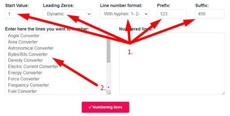 Add Line Numbers To Text Lines Online Yttags
