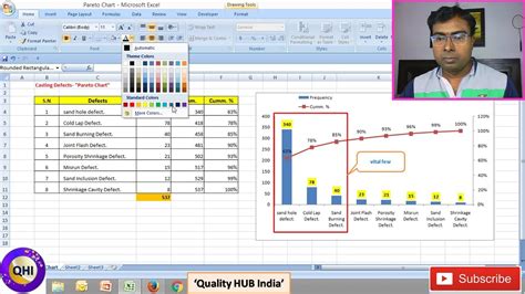How To Create Pareto Chart In Excel Problem Solving Tool English