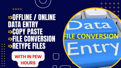 Your Next Va Data Entry File Conversion File Creation By Aamir Fiverr