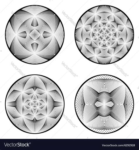 A Set Of Design Circle Elements Royalty Free Vector Image