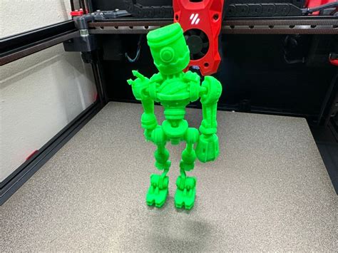 Junkyard Robot Figurine Articulating 3d Printed Etsy