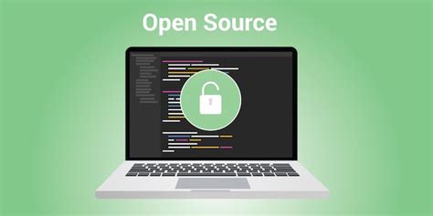 Premium Vector Open Source Code Program Technology