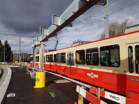 Bauarbeiten An Der Forchbahn Haltestelle Spital Zollikerberg Wird Am