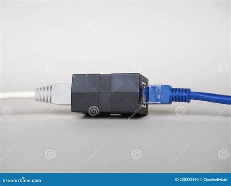 Ethernet Rj45 Lan Cable Stock Photo Image Of Plug High 235335650