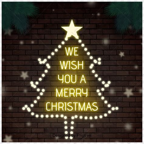 패션 네온 사인 크리스마스 일러스트 트리 배경메 토프푸른 잎 Png 일러스트 무료 다운로드 Lovepik