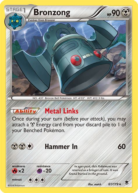 Bronzong Phantom Forces Pokemon Card
