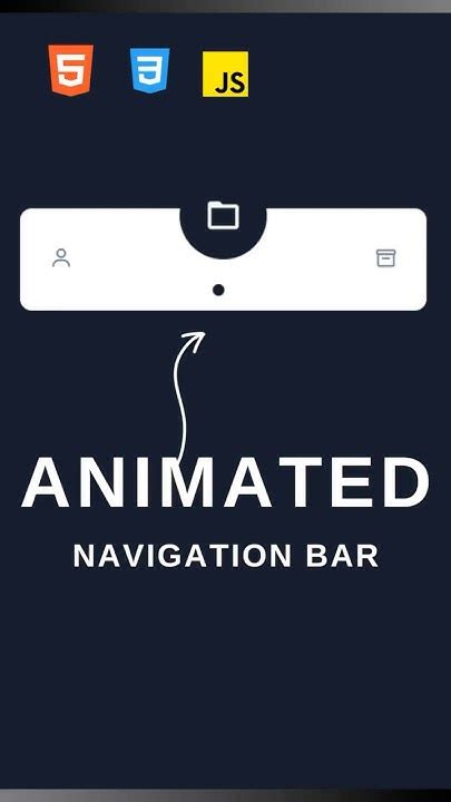 Responsive Animated Navbar Html Css Javascript Shorts Youtube