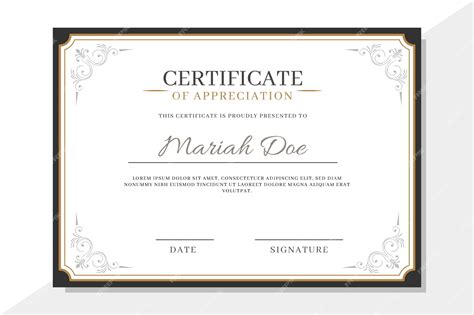 Blank Certificates Template